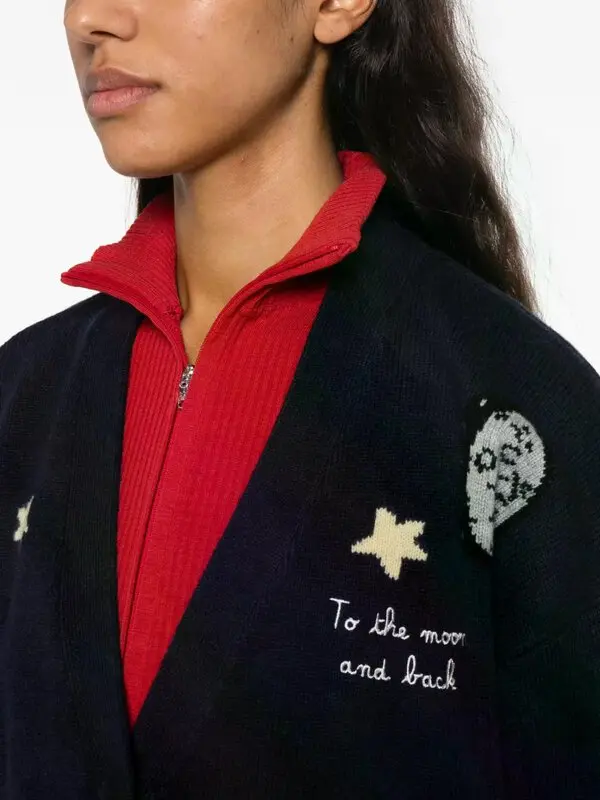 MC2 SAINT BARTH X Peanuts Sasi Snoopy-intarsia Cardigan