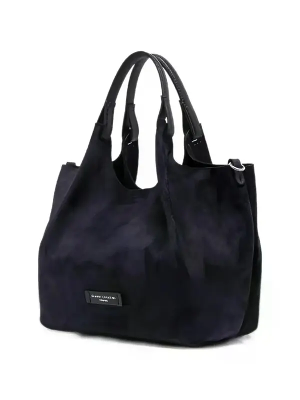 GIANNI CHIARINI Dua Suede Logo-patch Shoulder Bag