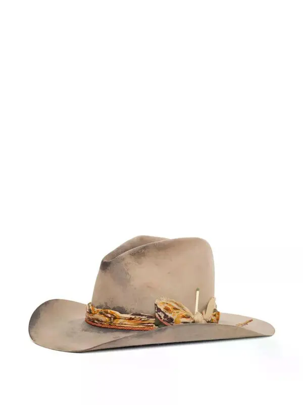 Nick Fouquet Mustang Hatpaisley-band Wool-felt Hat