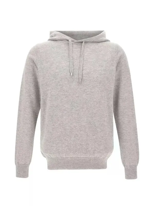 FILIPPO DE LAURENTIIS Fine-knit Drawstring Hoodie