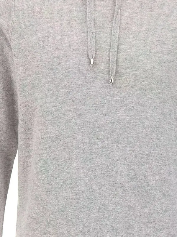 FILIPPO DE LAURENTIIS Fine-knit Drawstring Hoodie