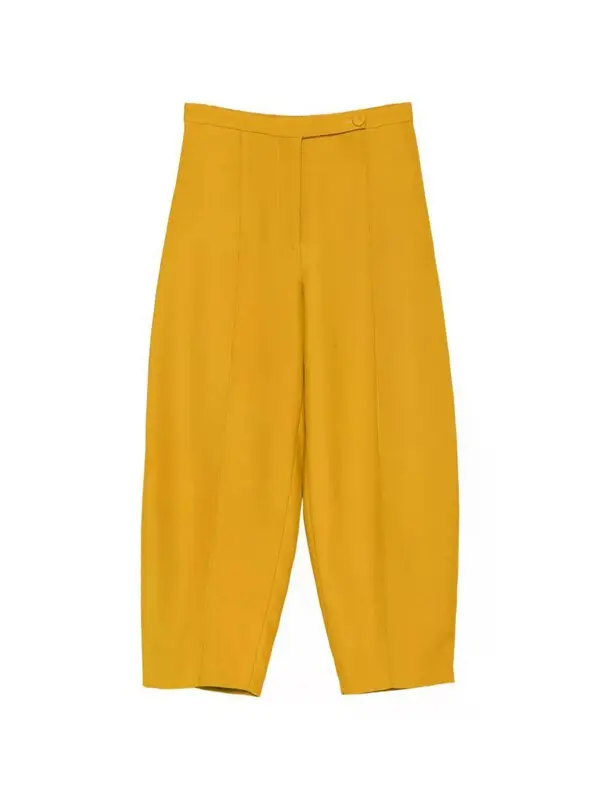 Liviana Conti Cropped Pressed-crease Trousers