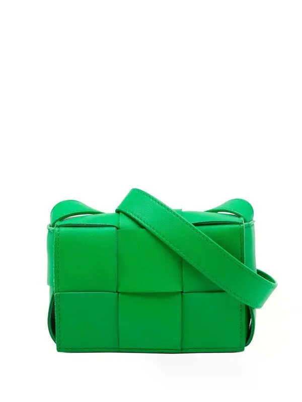 Bottega Veneta 2012-2026 Extra Mini Nappa Maxi Intrecciato Cassette Crossbody Bag - Green