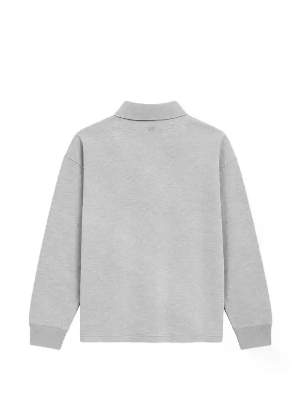 AMI Paris Logo-patch Polo Shirt