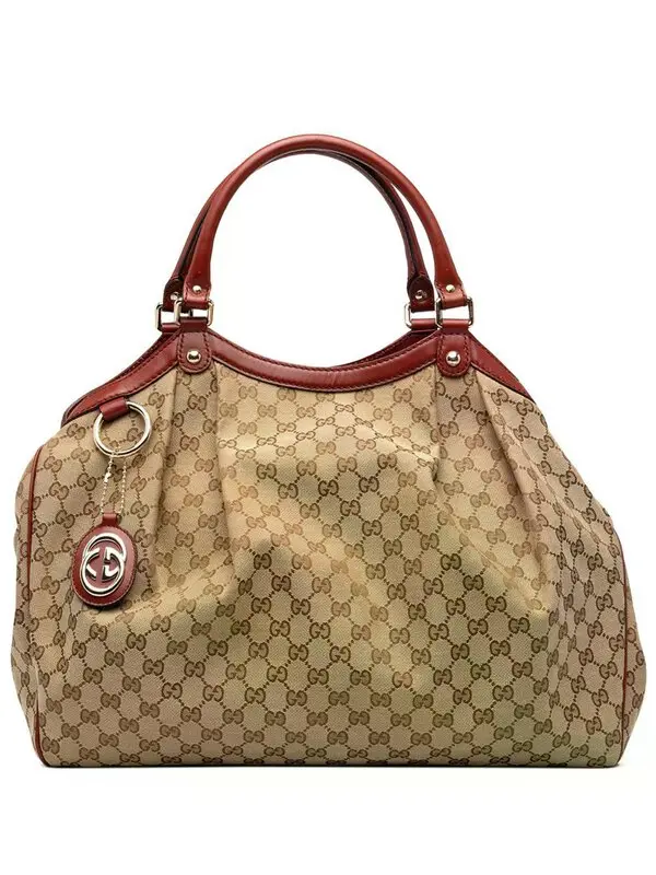 Gucci 2000-2015 Large Gg Canvas Sukey Tote Bag - Neutrals