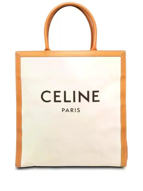 Celine 2019 Large Canvas Vertical Cabas Tote Bag