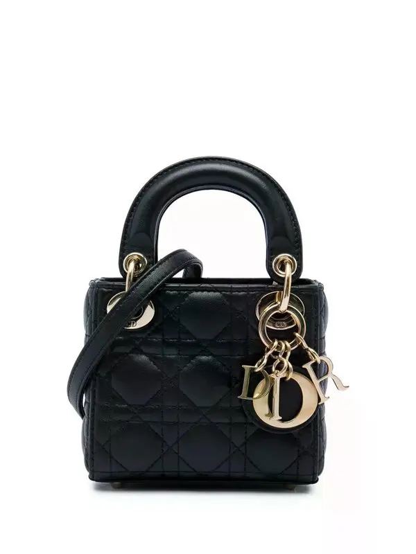 Dior 2020 Micro Lambskin Cannage Lady Satchel
