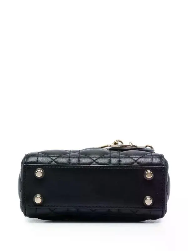 Dior 2020 Micro Lambskin Cannage Lady Satchel