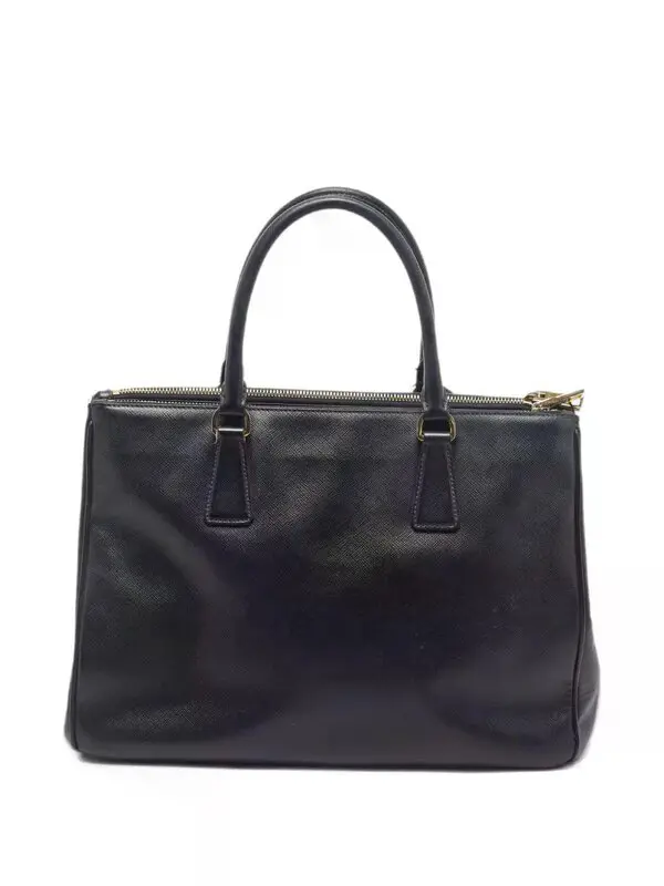 Prada Medium Galleria Saffiano Lux Tote Bag - Black