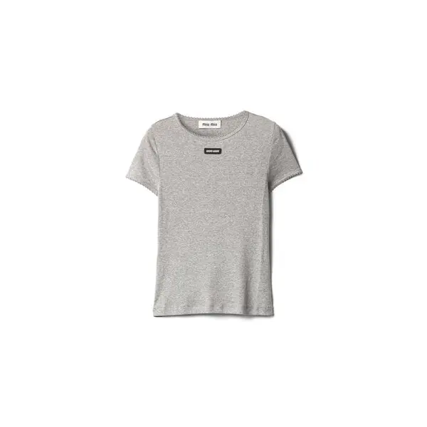 Miu Miu Ribbed T-shirt