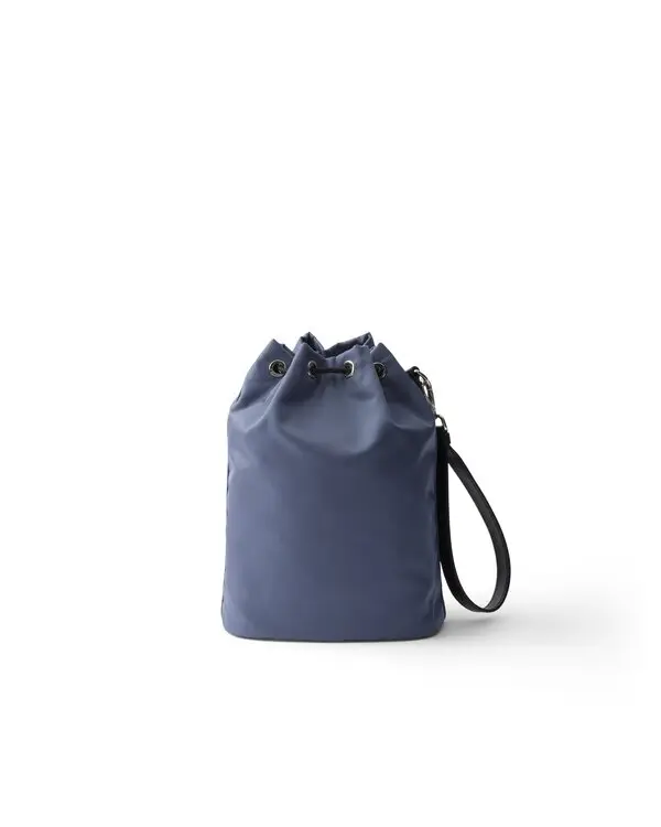 Prada Re-nylon And Saffiano Leather Pouch