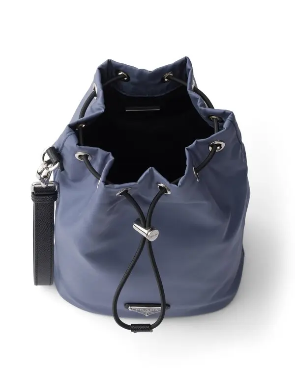 Prada Re-nylon And Saffiano Leather Pouch