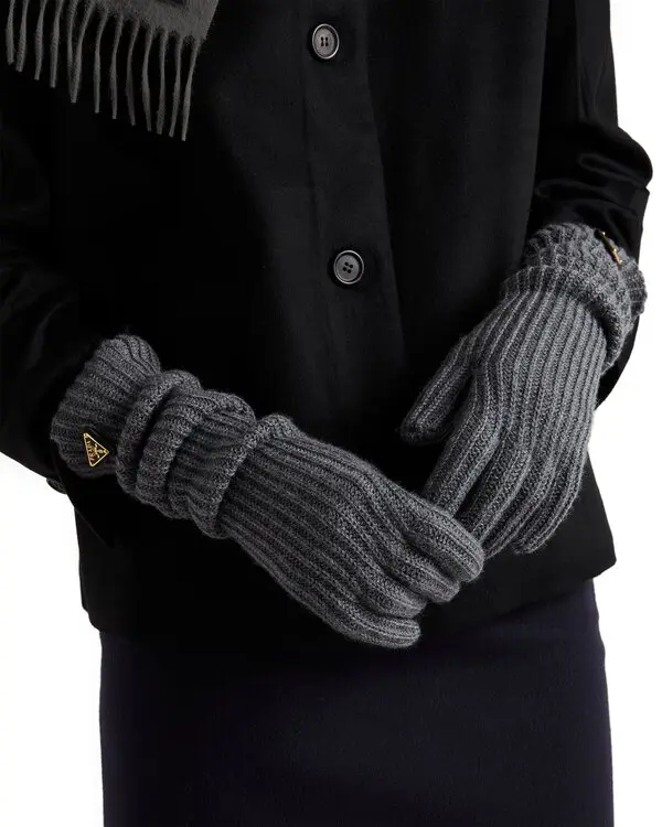 Prada Woo Knit Goves