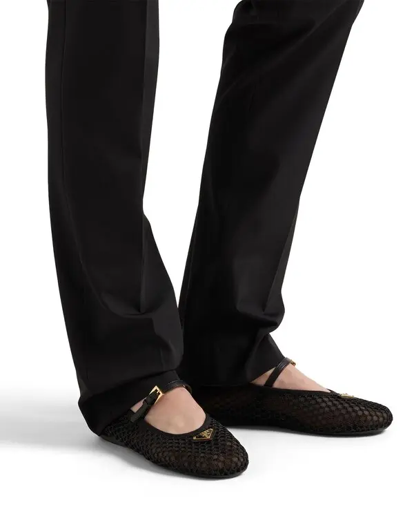Prada Mesh Fabric Ballerinas