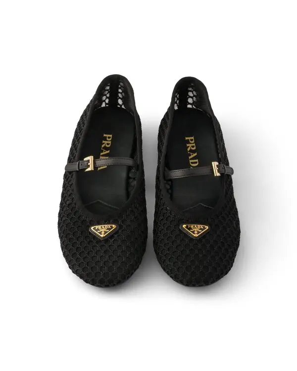 Prada Mesh Fabric Ballerinas