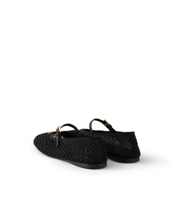 Prada Mesh Fabric Ballerinas