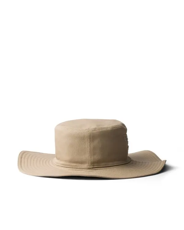 Prada Wide-brimmed Drill Hat