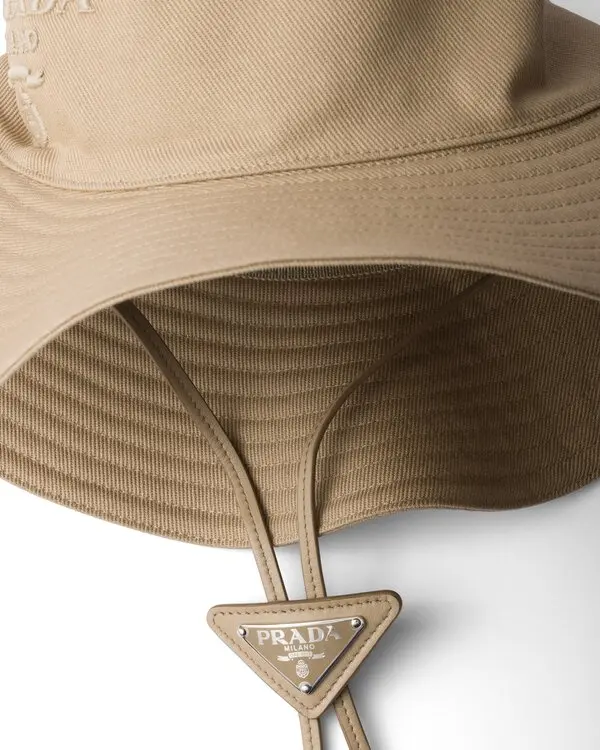 Prada Wide-brimmed Drill Hat