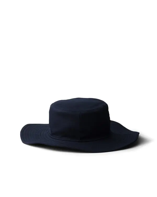 Prada Wide-brimmed Drill Hat