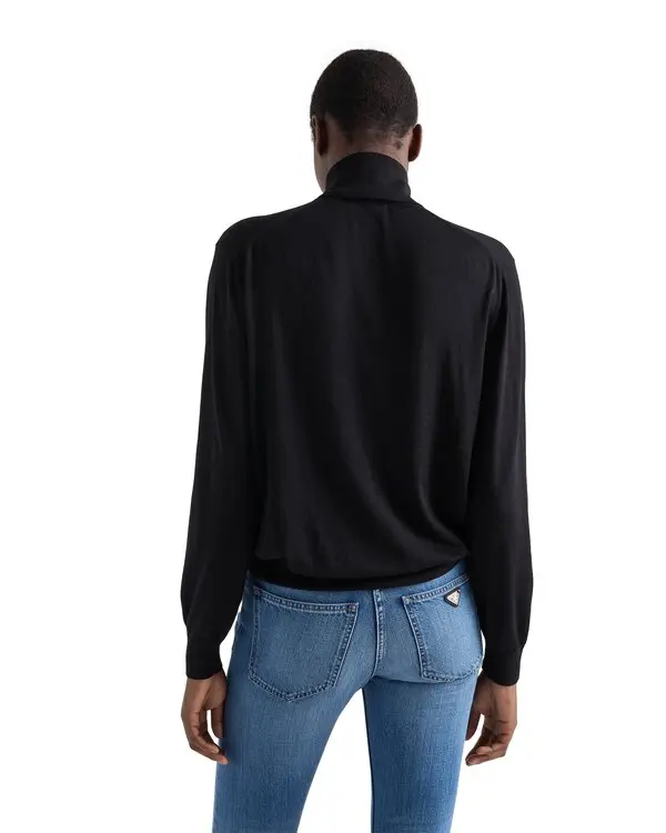 Prada Worsted Wool Turtleneck Sweater