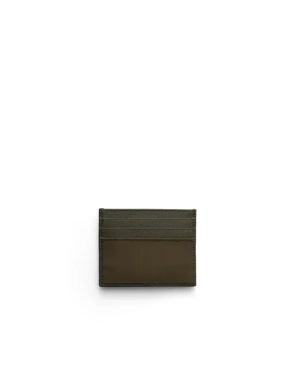Prada Re-nylon And Saffiano Leather Card Holder