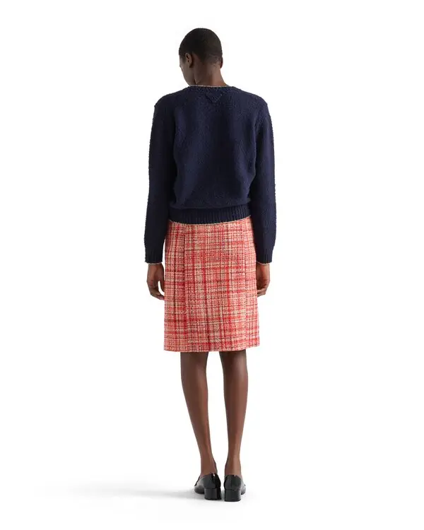 Prada Shetland Wool V-neck Sweater