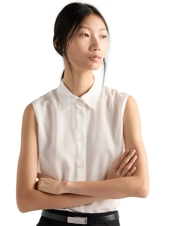 Prada Crepe De Chine Shirt