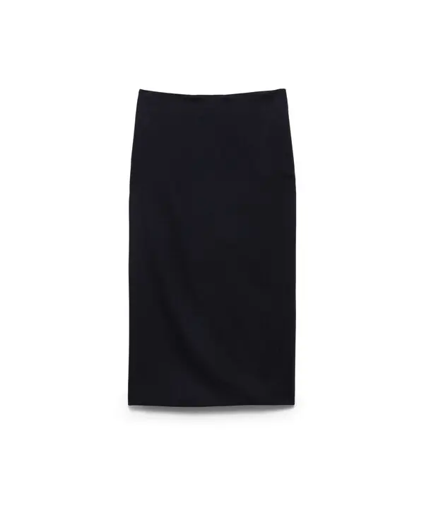 Prada Double Cashmere Midi Skirt