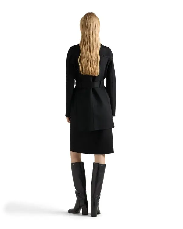 Prada Double Cloth Midi Skirt