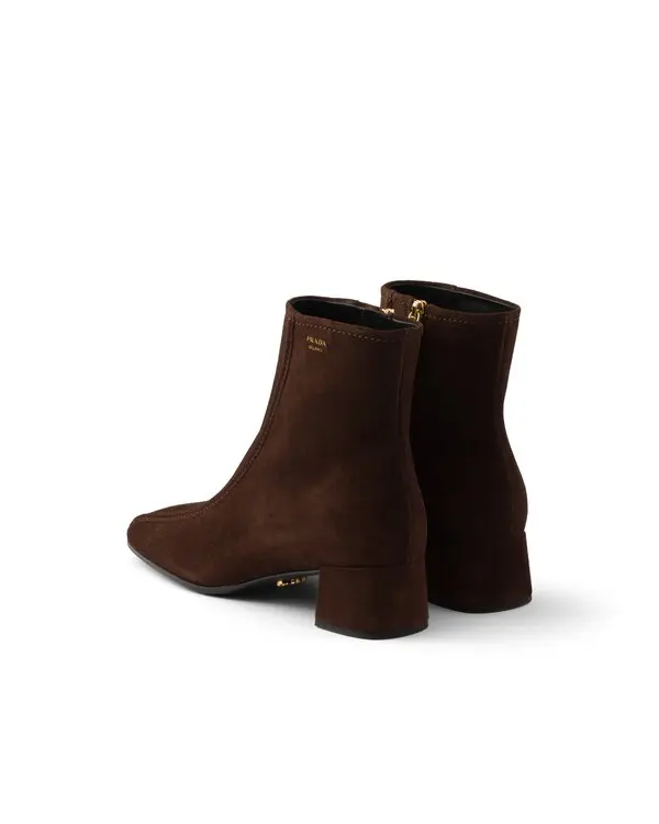 Prada Suede Ankle Boots