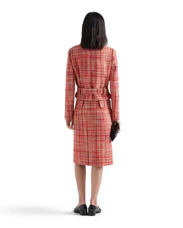 Prada Tweed Midi Skirt