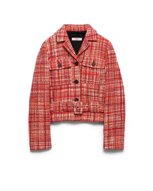 Prada Single-breasted Tweed Jacket