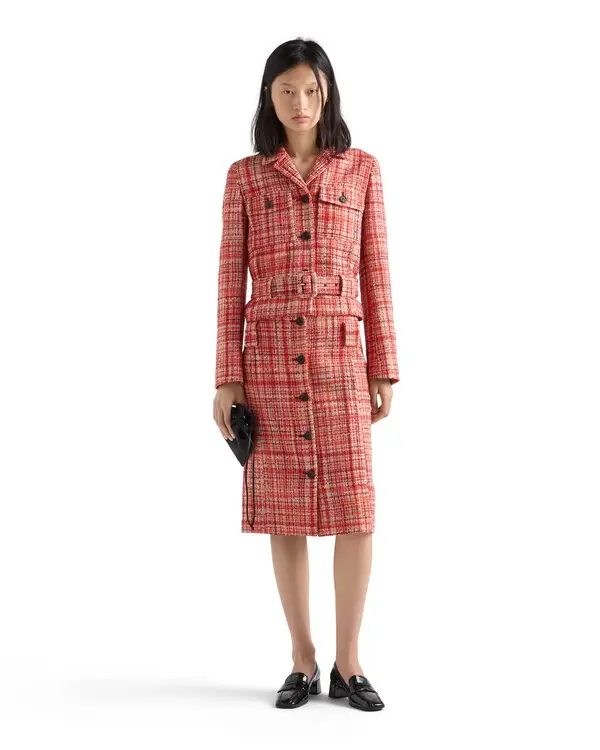 Prada Single-breasted Tweed Jacket