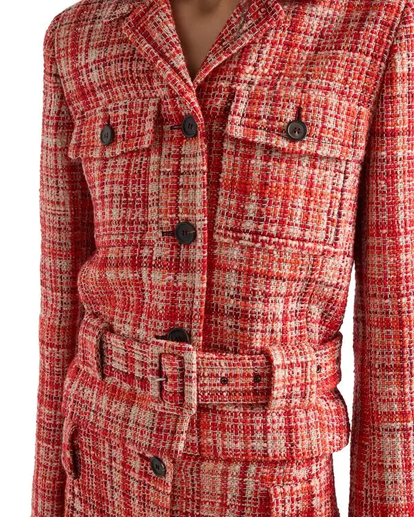 Prada Single-breasted Tweed Jacket