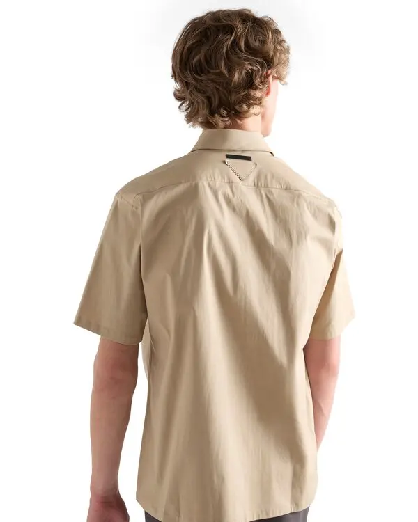 Prada Short-sleeved Stretch Cotton Shirt
