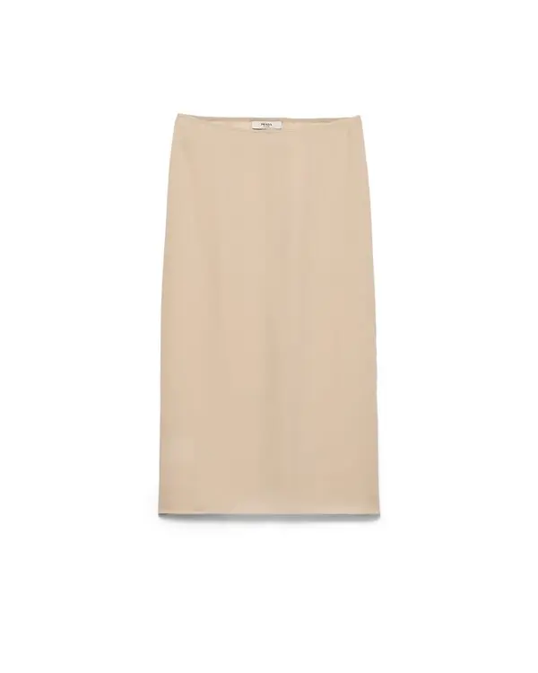 Prada Triple Chiffon Midi Skirt