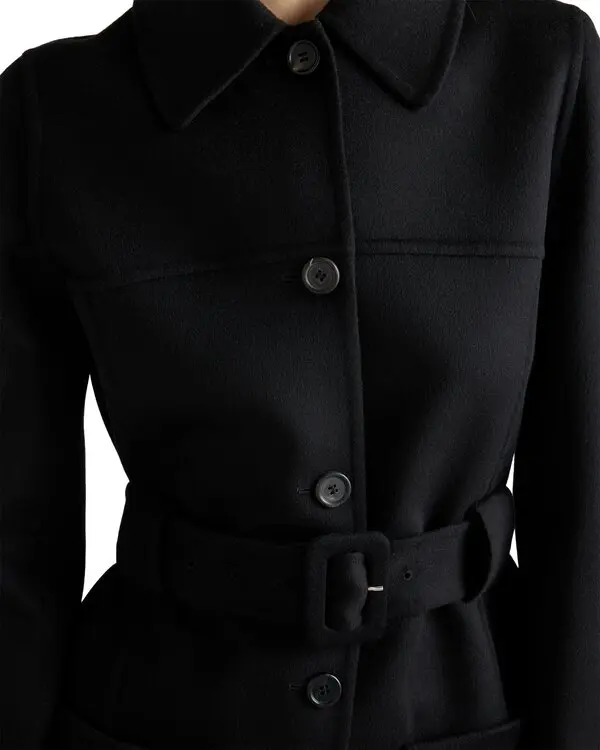 Prada Single-breasted Double Cloth Caban Jacket