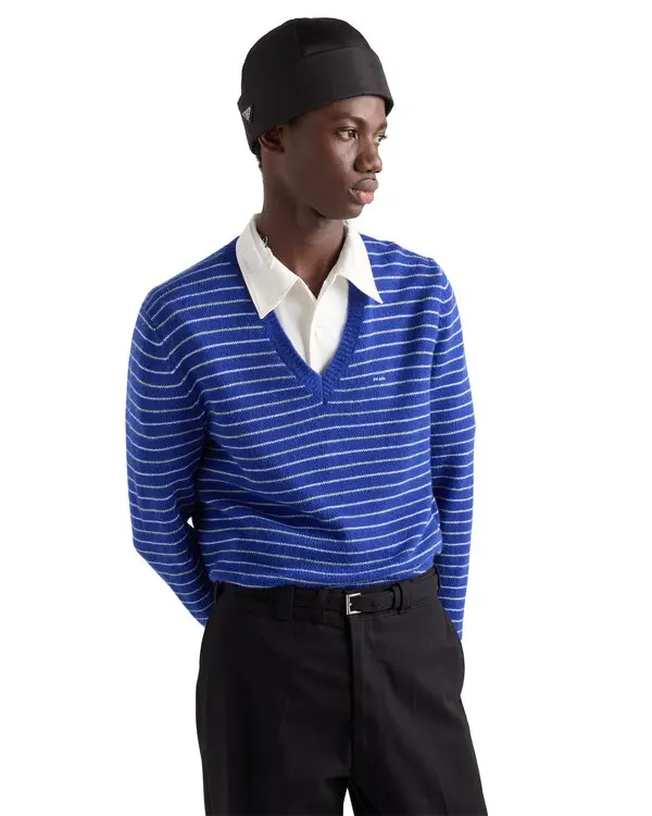 Prada Cashmere V-neck Sweater