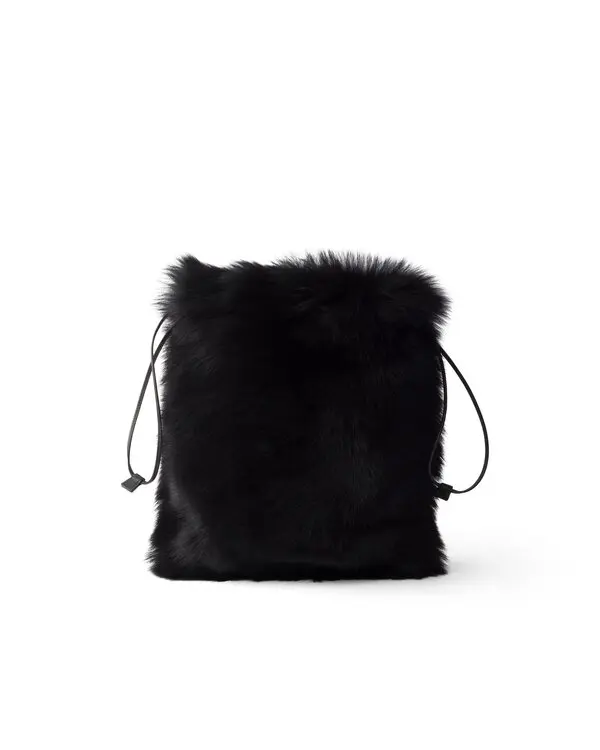 Prada Wish Shearling Pouch