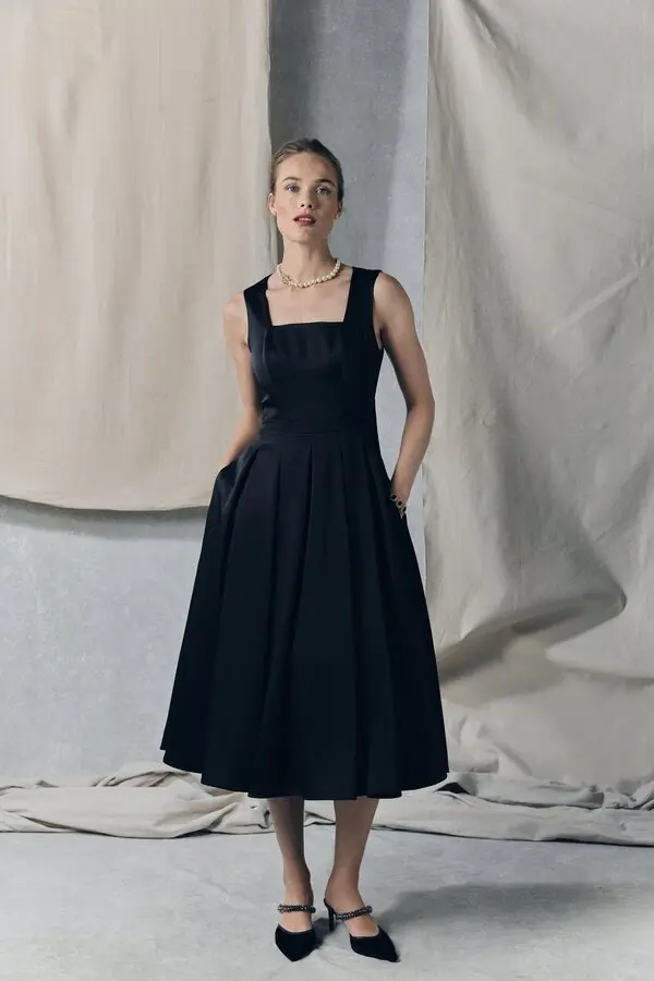 Holland Cooper Apsley Sleeveless Dress - Black