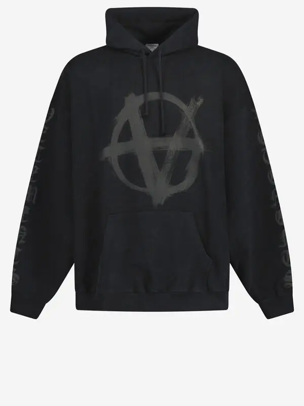 Vetements Oversized Hoodie With Embossed Detail