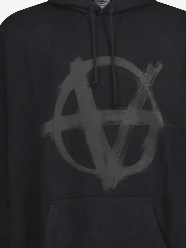 Vetements Oversized Hoodie With Embossed Detail