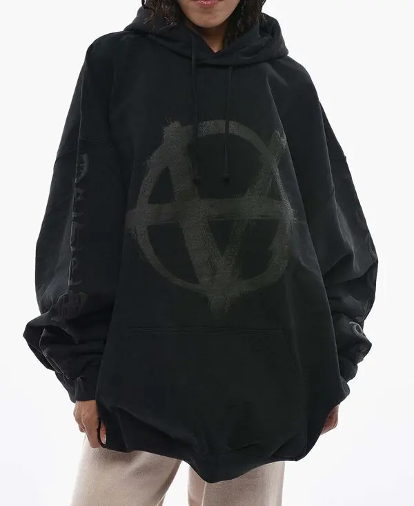 Vetements Oversized Hoodie With Embossed Detail