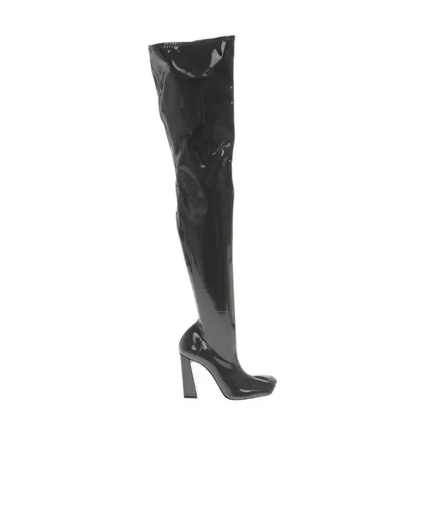 Amina Muaddi Square-toe Over-the-knee Boots