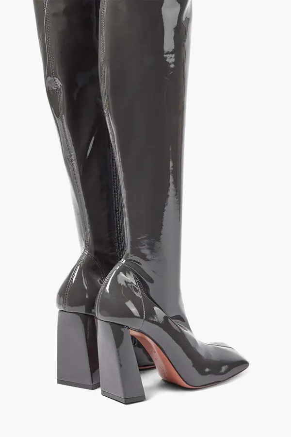 Amina Muaddi Square-toe Over-the-knee Boots