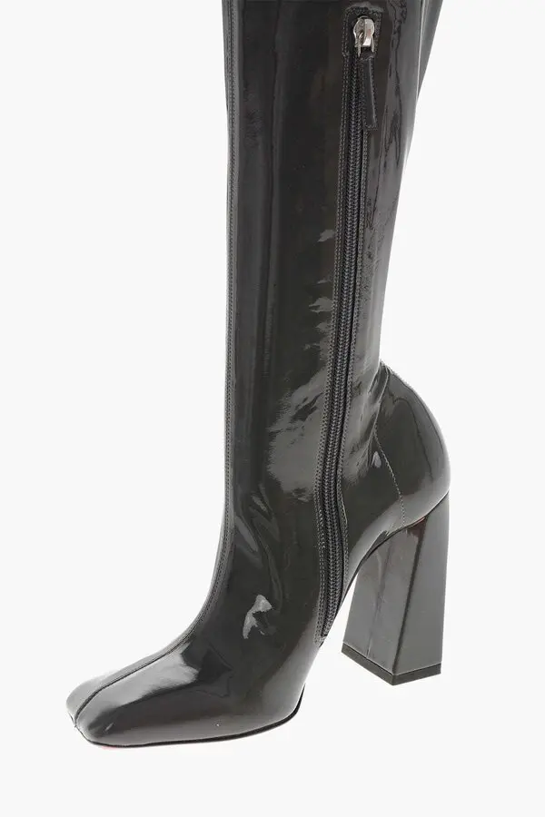 Amina Muaddi Square-toe Over-the-knee Boots
