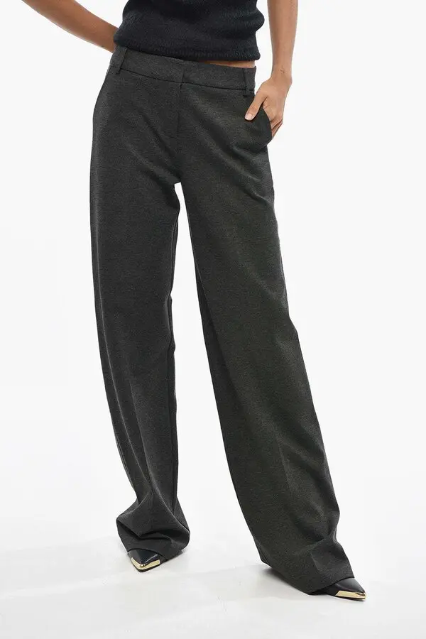 Ermanno Scervino Straight-leg Trousers With Embossed Logo