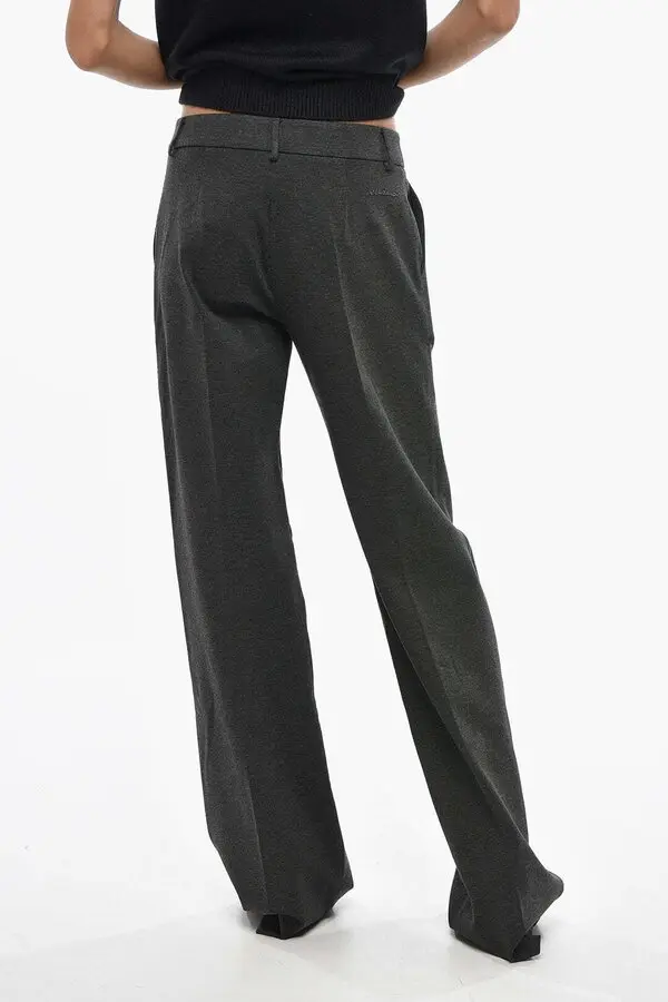 Ermanno Scervino Straight-leg Trousers With Embossed Logo