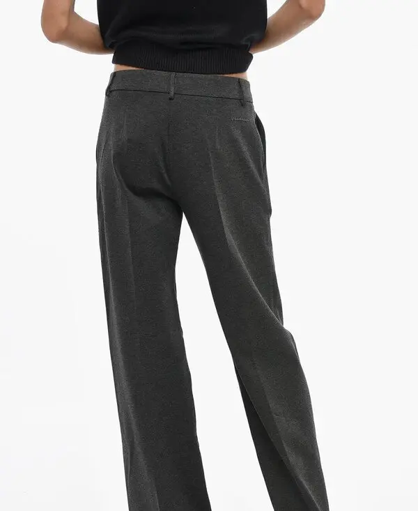 Ermanno Scervino Straight-leg Trousers With Embossed Logo
