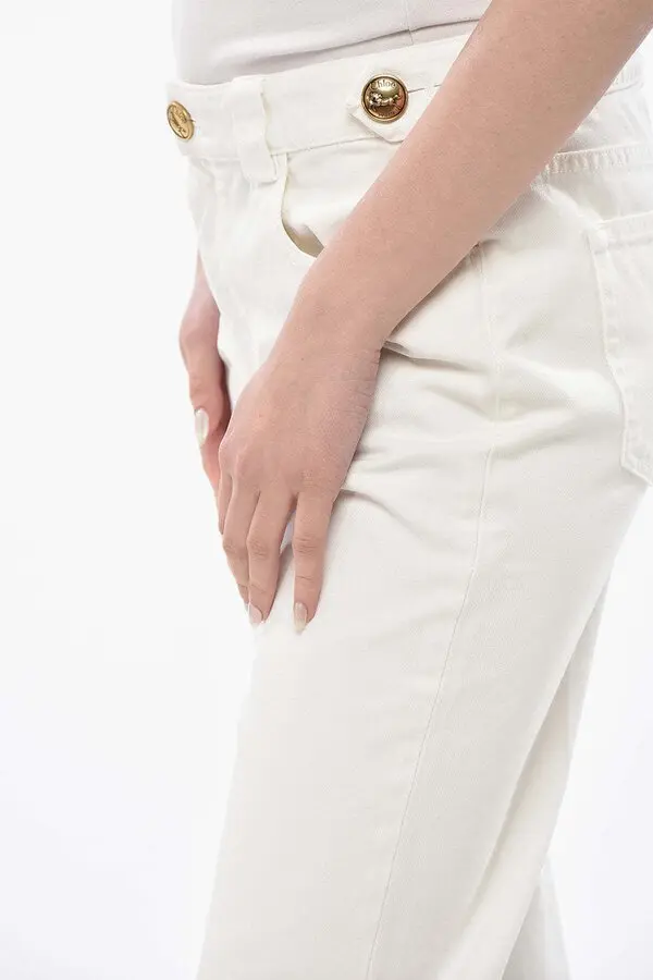 Chloé Five-pocket Jeans With Side Martingales